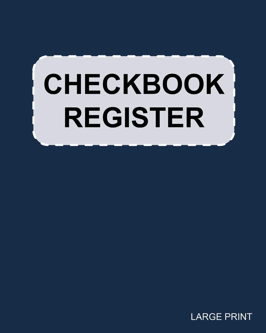 Checkbook Register: Large Print - Check Book Register for Personal ...