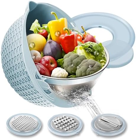 Amazon.com: 4-1 Colander with Bowl Set - Strainers for Kitchen, Food ...