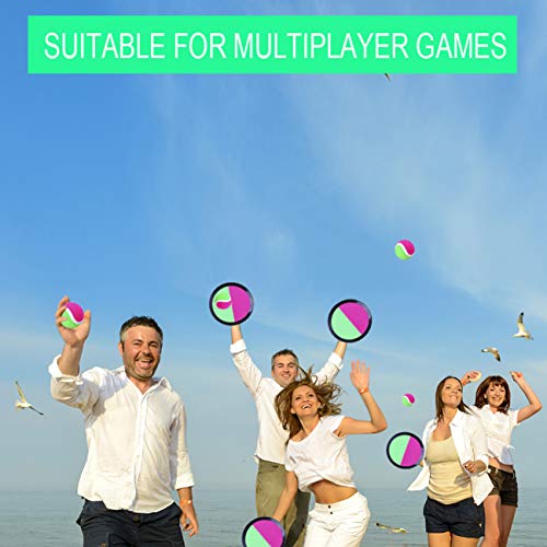 Paddle Toss and Catch Ball Set, Toss and Catch Sports Game Set 4 ...