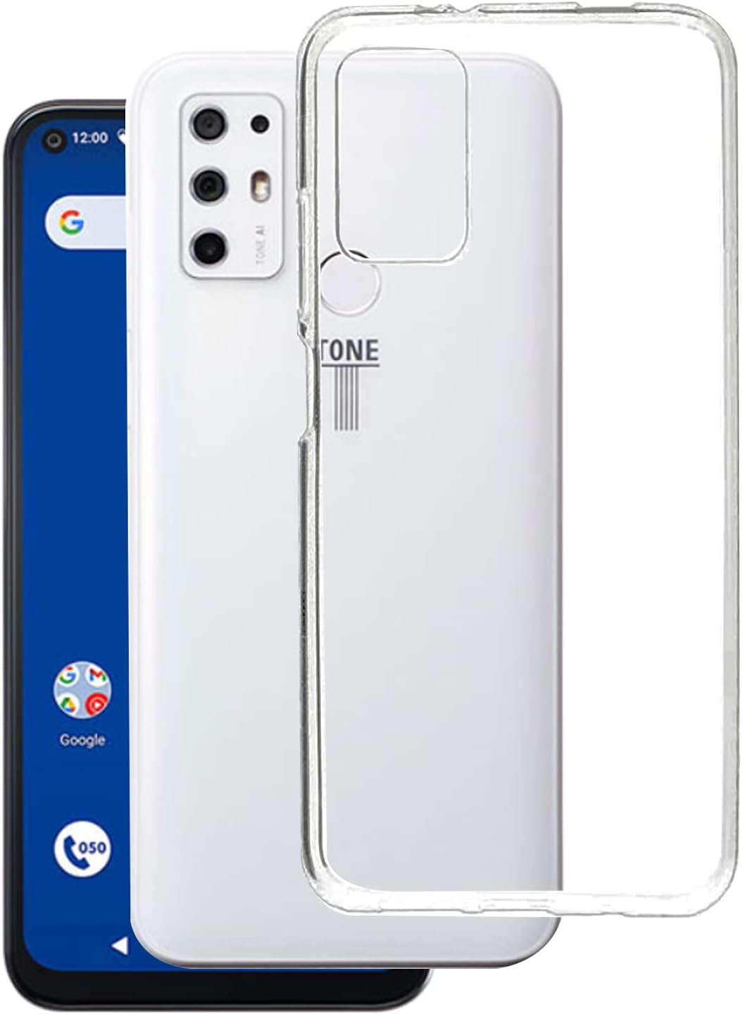 Amazon.co.jp: For TONE e21 ケース For トーンモバイル TONE e21 カバー 【Jinmdz】クリア 衝撃吸収 ソフトカバー 透明TPU シリコン 耐衝撃 ...