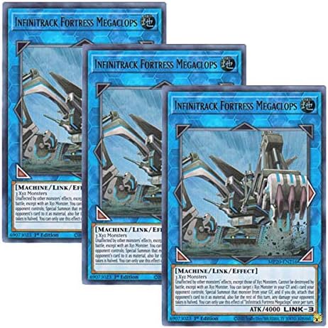 Amazon.co.jp: 【 3枚セット 】遊戯王 英語版 MP20-EN216 Infinitrack Fortress ...