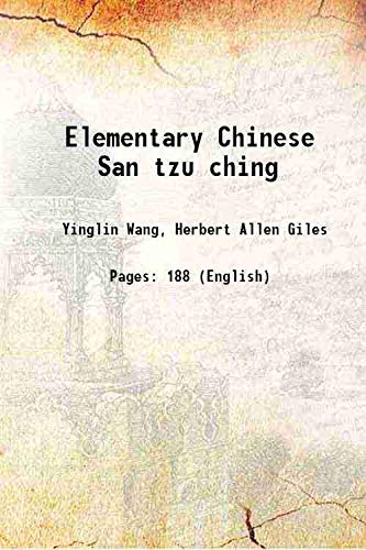 Amazon.in: Buy Elementary Chinese San tzu ching 1900 Book Online at Low ...
