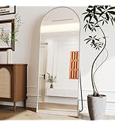Amazon.com: AUYHM Standing Mirror,Arch Mirror Full Length,71"x26 ...