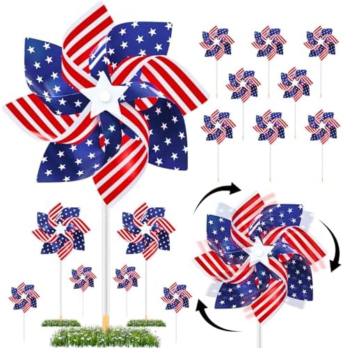 Amazon.com : NOVWANG Patriotic Decorations Outdoor, 44 Patriotic Stars ...
