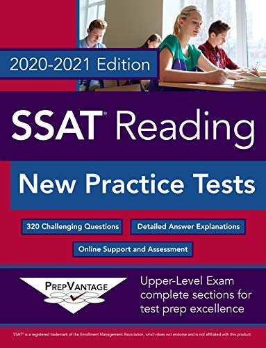 SSAT Reading: New Practice Tests, 2020-2021 Edition eBook : PrepVantage ...