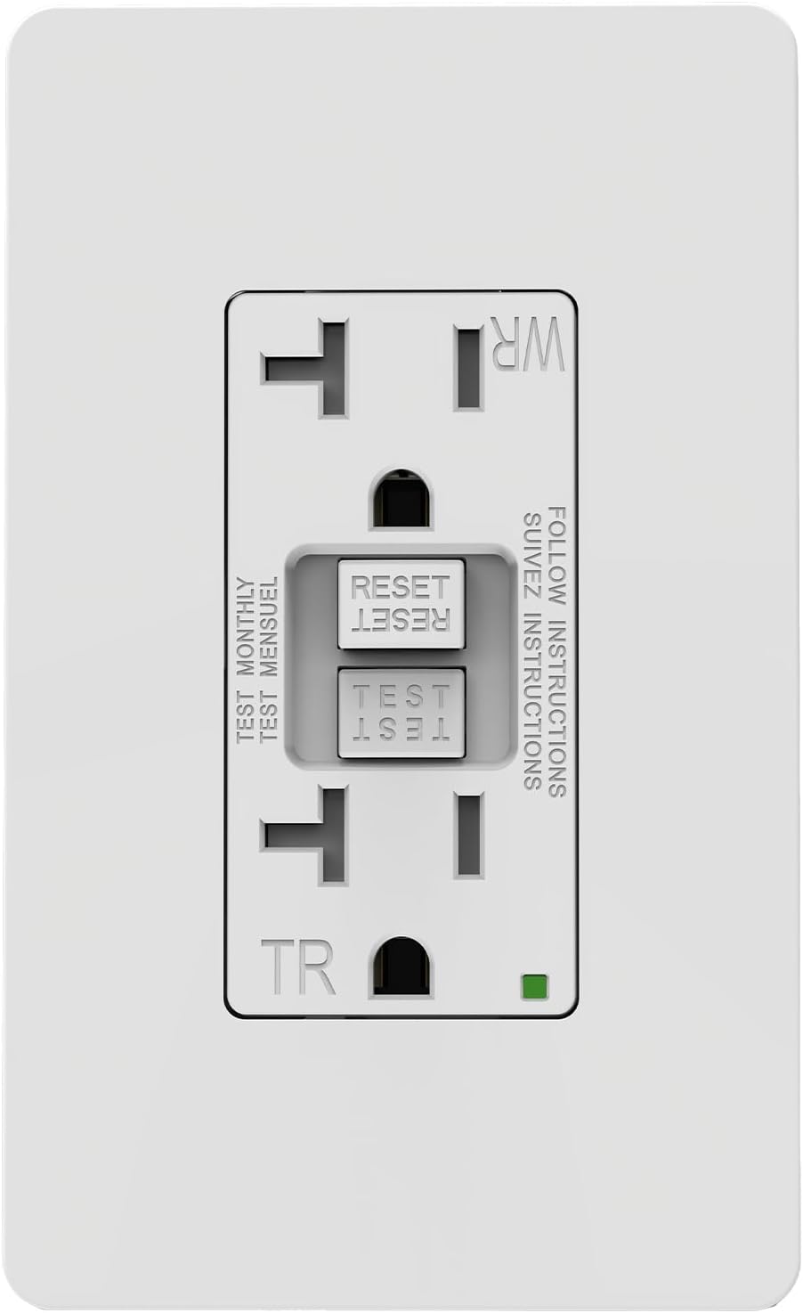 ANKO GFCI Outlet 20 Amp, UL Listed, LED Indicator, Tamper-Resistant ...