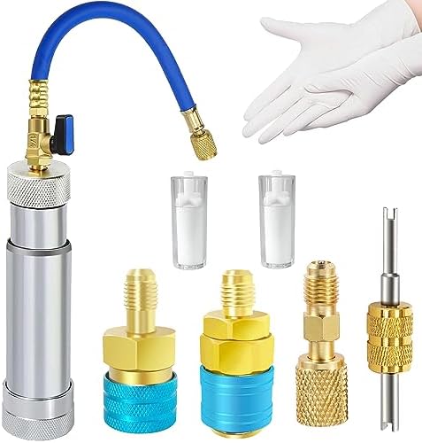 Amazon.com: AC Oil Injector for R1234yf R134a R410a, AC Dye Injector ...
