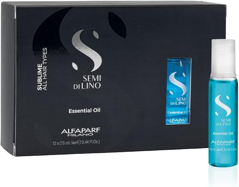 Alfaparf Milano - Aceite esencial Semi Di Lino Sublime, brinda brillo y brillo instantáneos ...