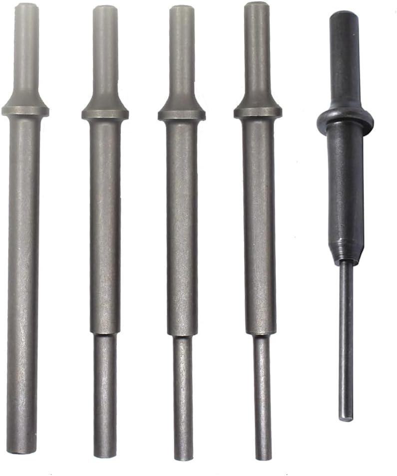 Pneumatic Punch Drift Set,3/16" to 1/2" Pneumatic Air Hammer Punch Pin ...