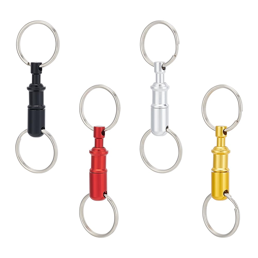1 x Brand New UNICRAFTALE 4 Pcs 4 Colors Quick Release Keychain Detach ...