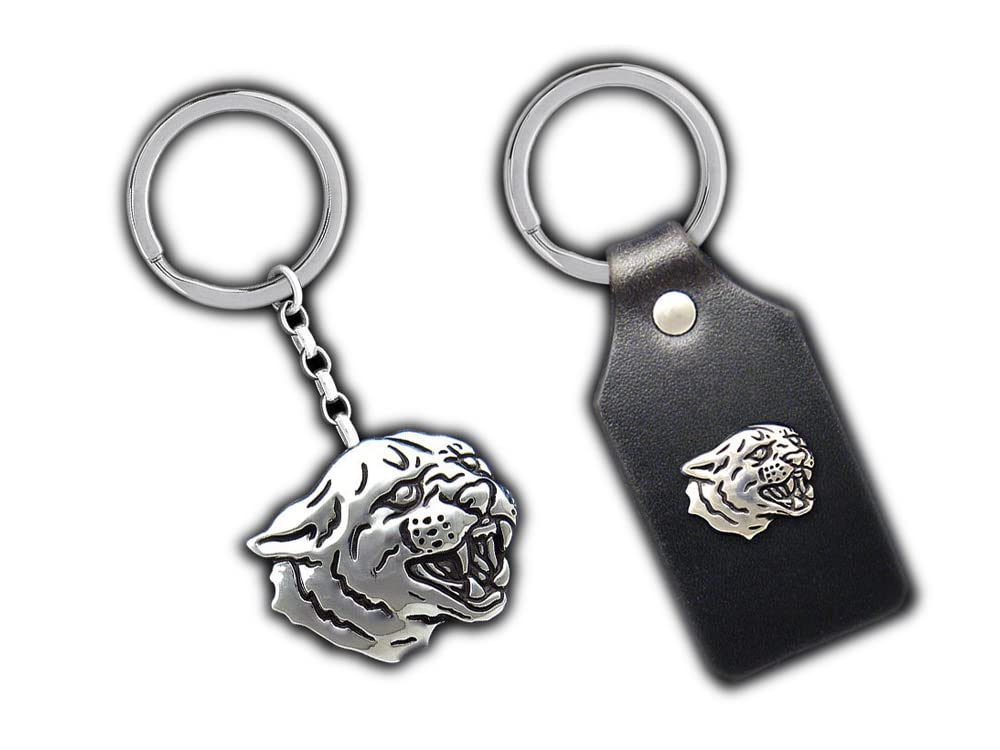Amazon.com: Sterling Silver Cougar Puma Panther Head Keychain in a ...