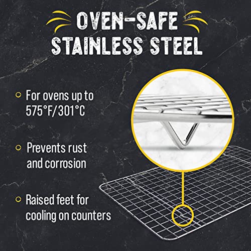 Buy Checkered Chef Cooling Rack Multi Pack - 3 Stainless Steel Cooling ...