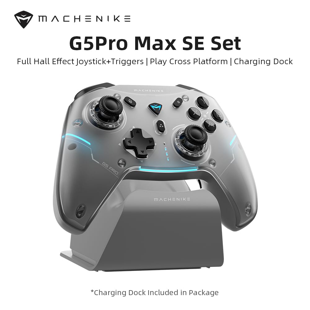 Amazon.com: Machenike G5PRO Max SE 1000HZ Wireless Gaming Controller for NS/PC/iOS/Android with ...