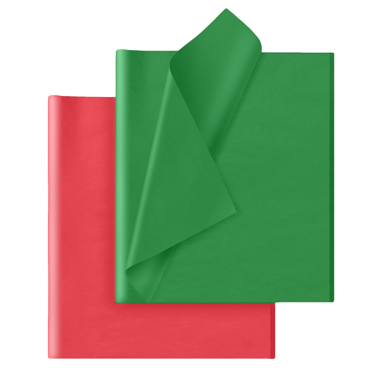Amazon.com: Red Green Tissue Paper for Gift Bags - 30 Sheets of Red ...