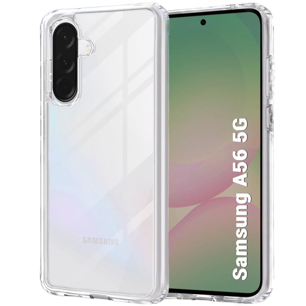 TheGiftKart Ultra-Hybrid Crystal Clear Back Case Cover for Samsung Galaxy A56 5G | Shockproof ...