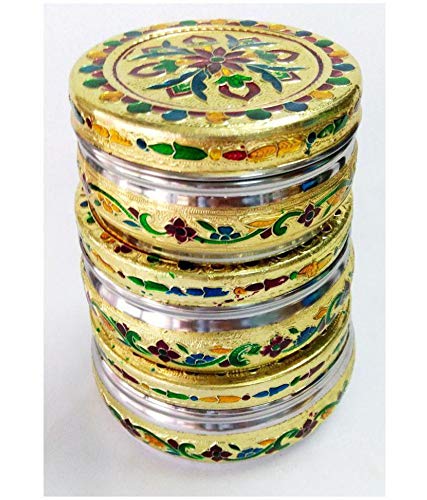 Buy Aapkidukan Kitchen Box Steel Dal Container Set of 3 Online at Low ...
