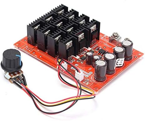 REES52 Motor Controller, PWM DC Motor Speed Controller 10-50V 60A High ...