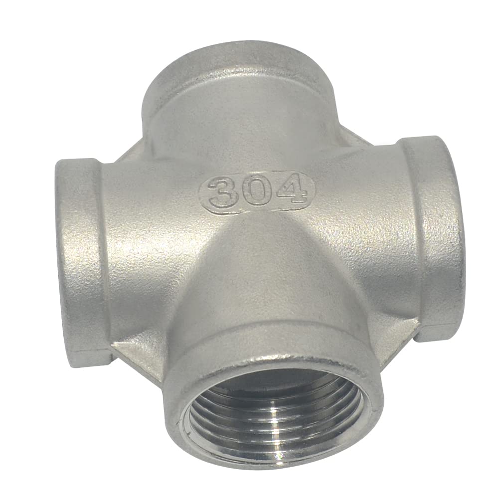 Snapklik.com : Megairon 1" NPT Female Thread 4 Way Coupling