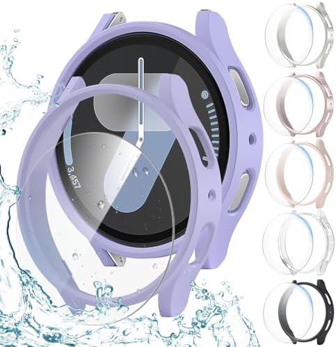 JZK Galaxy Watch 7 44mm Screen Protector-[6+6] Pack Protective case ...