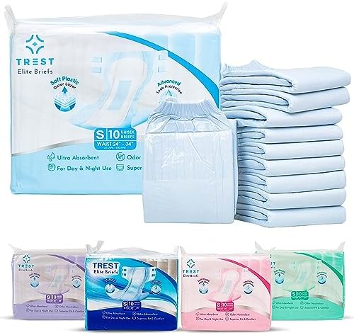 Amazon.com: TREST Elite Briefs for Men and Women, Overnight Diapers for ...