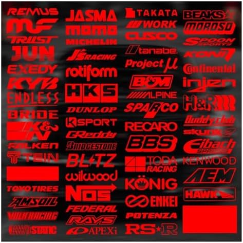 Amazon.com - SHFT Random 15pcs Racing Sponsor Stickers and Decals for ...