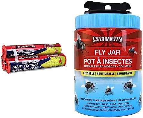 Amazon.com : Catchmaster Outdoor Fly Trap Bundle, Giant Fly Glue Trap 3 ...