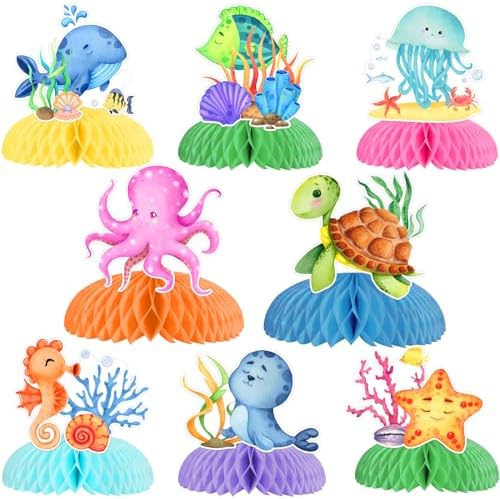 Amazon.com: Sursurprise 8 Pieces Ocean Sea Animals Honeycomb ...