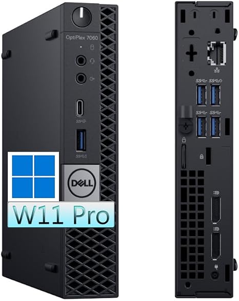 Amazon.com: Dell OptiPlex 7060 Mini PC, Core 8th Gen, 8GB RAM, 256GB ...