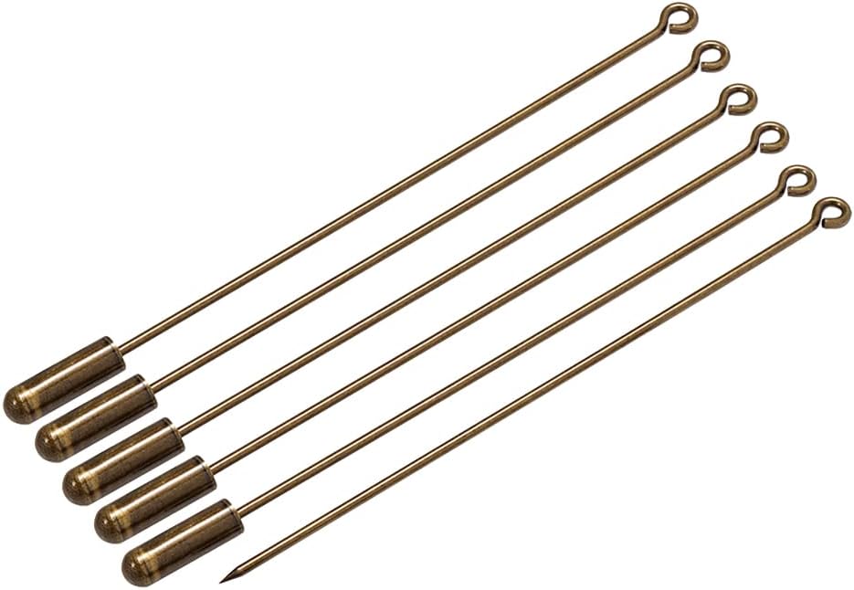 Amazon.com: GSHLLO 20 Pcs 70mm Metal Stick Pins Brooch Safety Pins ...