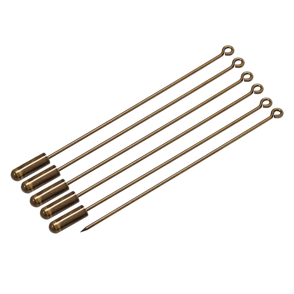 Amazon.com: 20 Pcs 70mm Metal Stick Pins Brooch Safety Pins Needle Eye ...