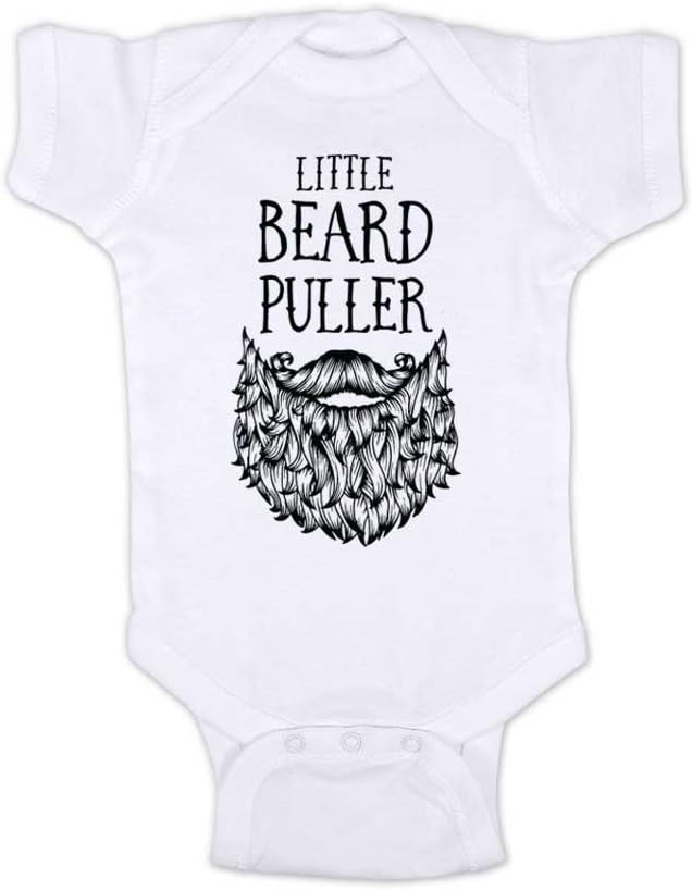 Amazon.com: Hello Handmade Little Beard Puller - Funny Baby Bodysuit ...