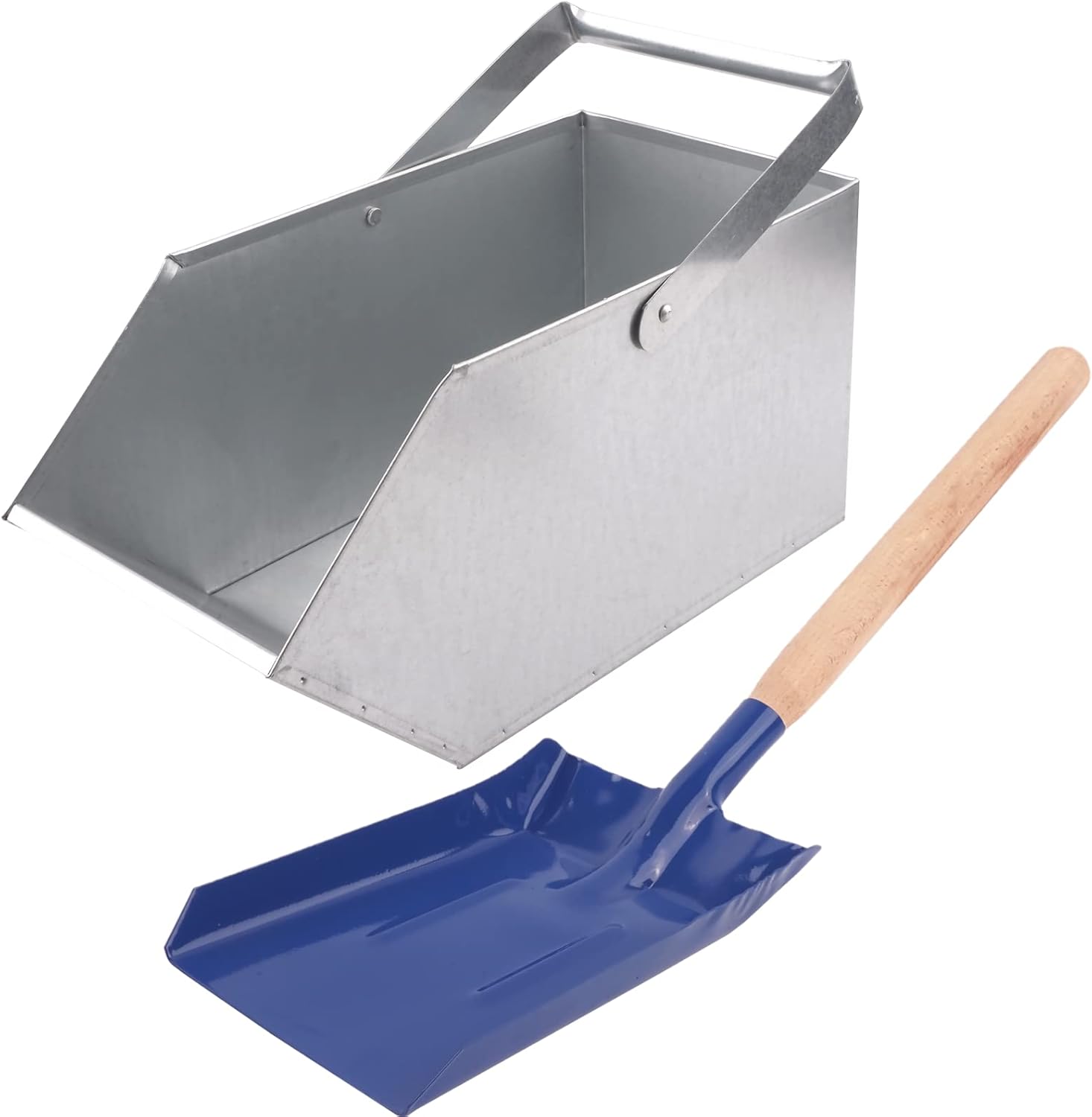 BAUSTER® Set Aschekasten Verzinkt + Metallschaufel für Kamin und Ofen ...