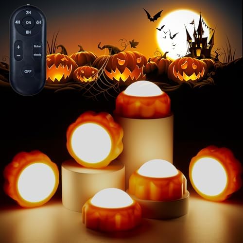 Amazon.com: iZAN 3 Pack Battery Operated LED Pumpkin Lights with Remote ...