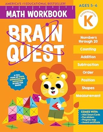 Brain Quest Math Workbook: Kindergarten (Brain Quest Math Workbooks ...