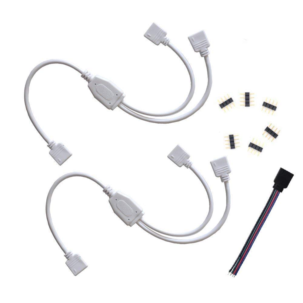 Amazon.com: HUALAND 2PCS/Lot 1 to 2 Ports Female Connection Cable 4 Pin ...