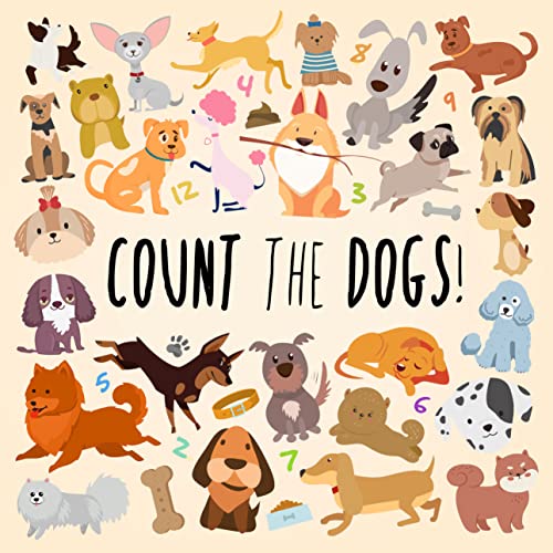 Amazon.com: Count the Dogs!: A Fun Picture Puzzle Book for 3-6 Year ...