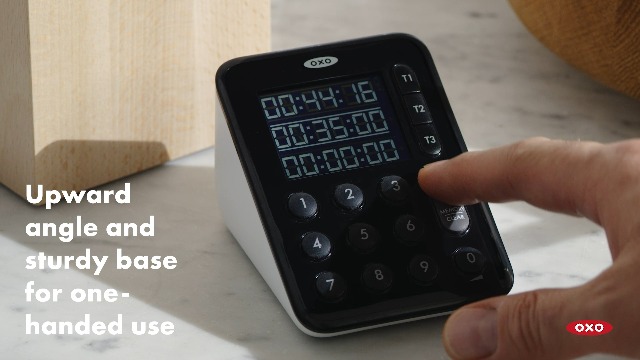 Watch OXO Good Grips Triple Kitchen Timer, Black on Amazon Live