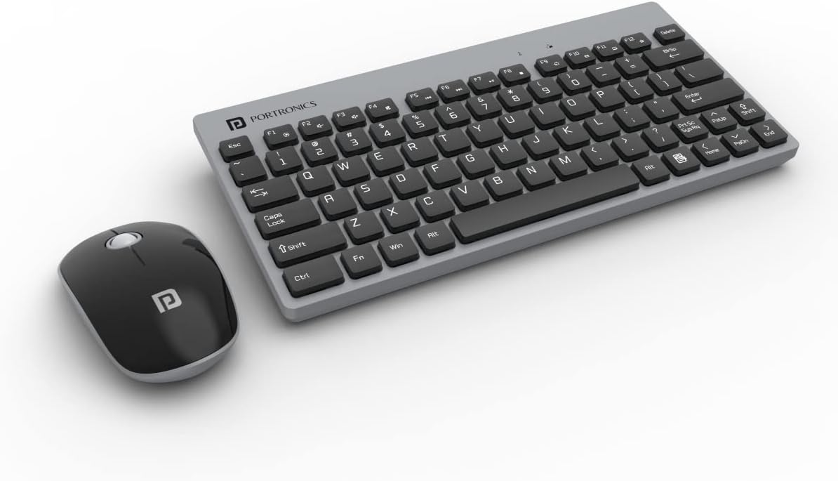 Amazon.in: Buy Portronics Key2 Combo Wireless Keyboard and Mouse Set ...