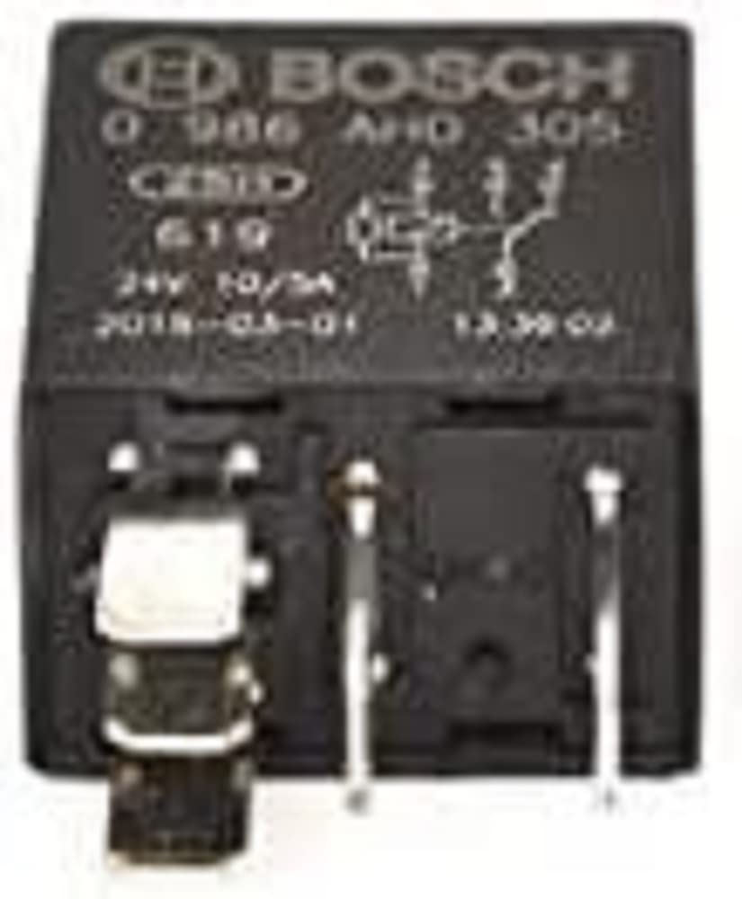 Amazon.com: Bosch 0986AH0305 Micro Relay 12V 10A 5 Terminals IP5K4 Temperature Resistance from ...