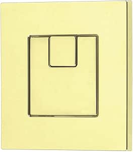 Square Flush Button for Concealed Cistern Dual Eco 6/3L - Brushed Gold ...