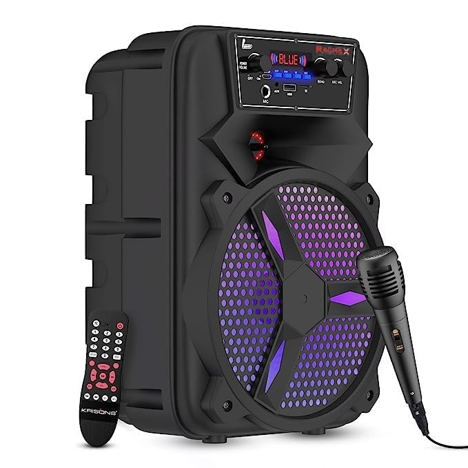 Handy woofer Long Time Battery Karaoke Function with Wired Mic ...