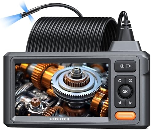 DEPSTECH 15M Triple Lens Endoscope Inspection Camera, 1080P HD Drain ...