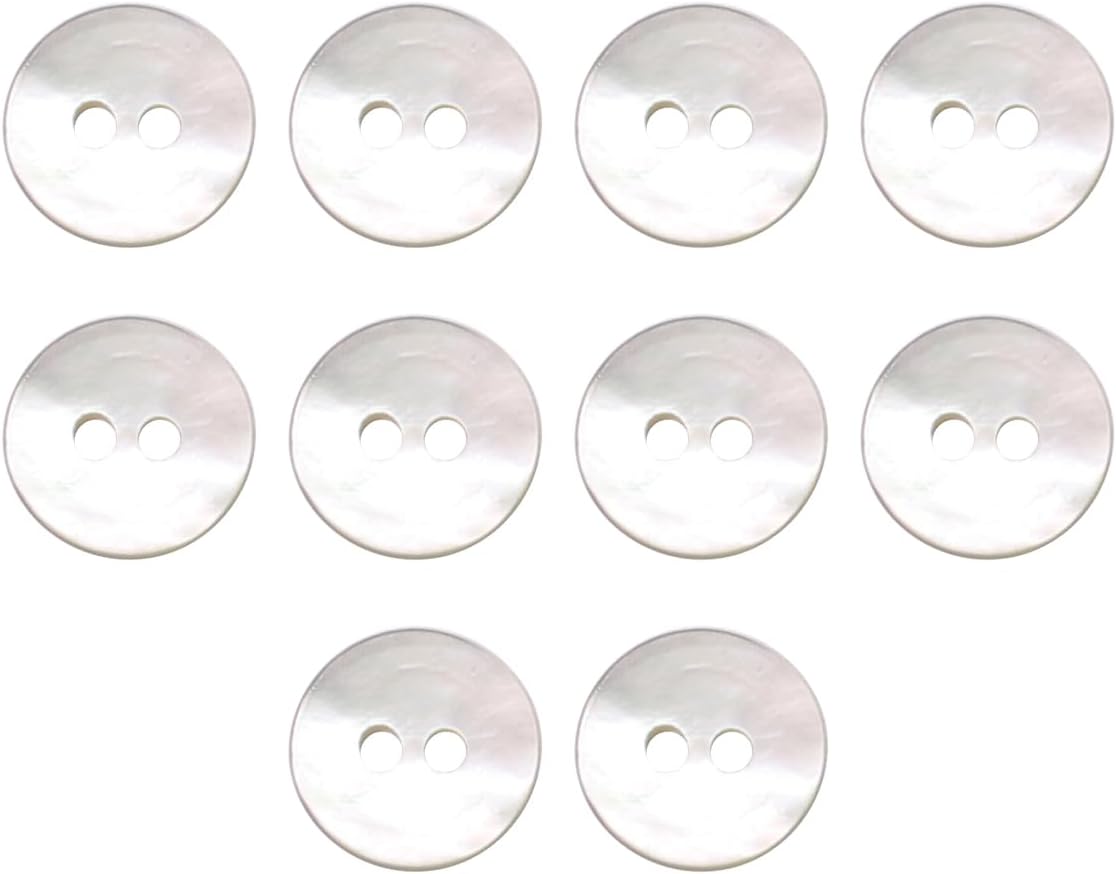 Amazon.com: homeemoh Natural Shell Buttons 10pcs 25mm Mother of Pearl ...