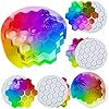 Amazon.com: DIYBravo 5-Piece Honeycomb Coaster UV Resin Molds, Silicone Coaster Molds for DIY ...