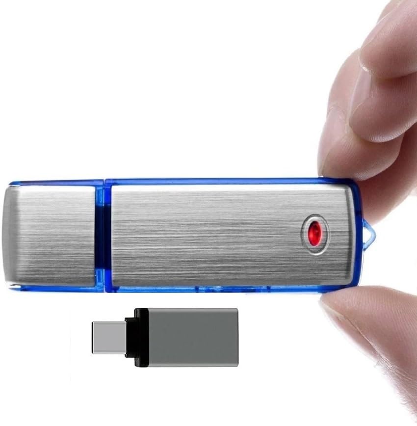 CAM 360 8GB Mini Voice Recorder, Noise Reduction USB Digital Audio ...