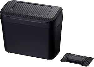 Amazon | 星光産業 EXEA 車内用品 ゴミ箱 コンソールダストボックス ED-66 カーボン | 車用ゴミ箱 | 車＆バイク
