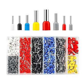 Massmot 1200pcs Electronic Wire Ferrules Kit, Assortment Ferrule Wire ...