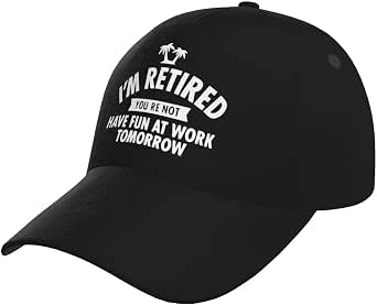 I'm Retired Funny Retirement Baseball Cap Leisure Truck Driver Hat ...