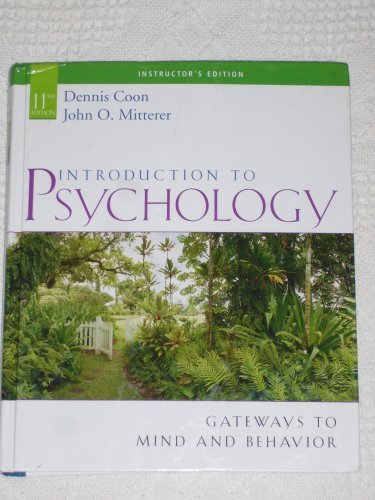 Dennis Coon John O. Mitterer: Amazon.co.uk: 9780495097402: Books