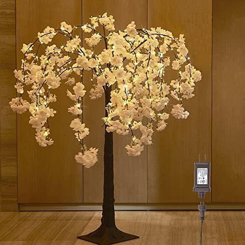 Amazon.com: OUSHENG Lighted Cherry Blossom Tree LED Artificial Trees ...